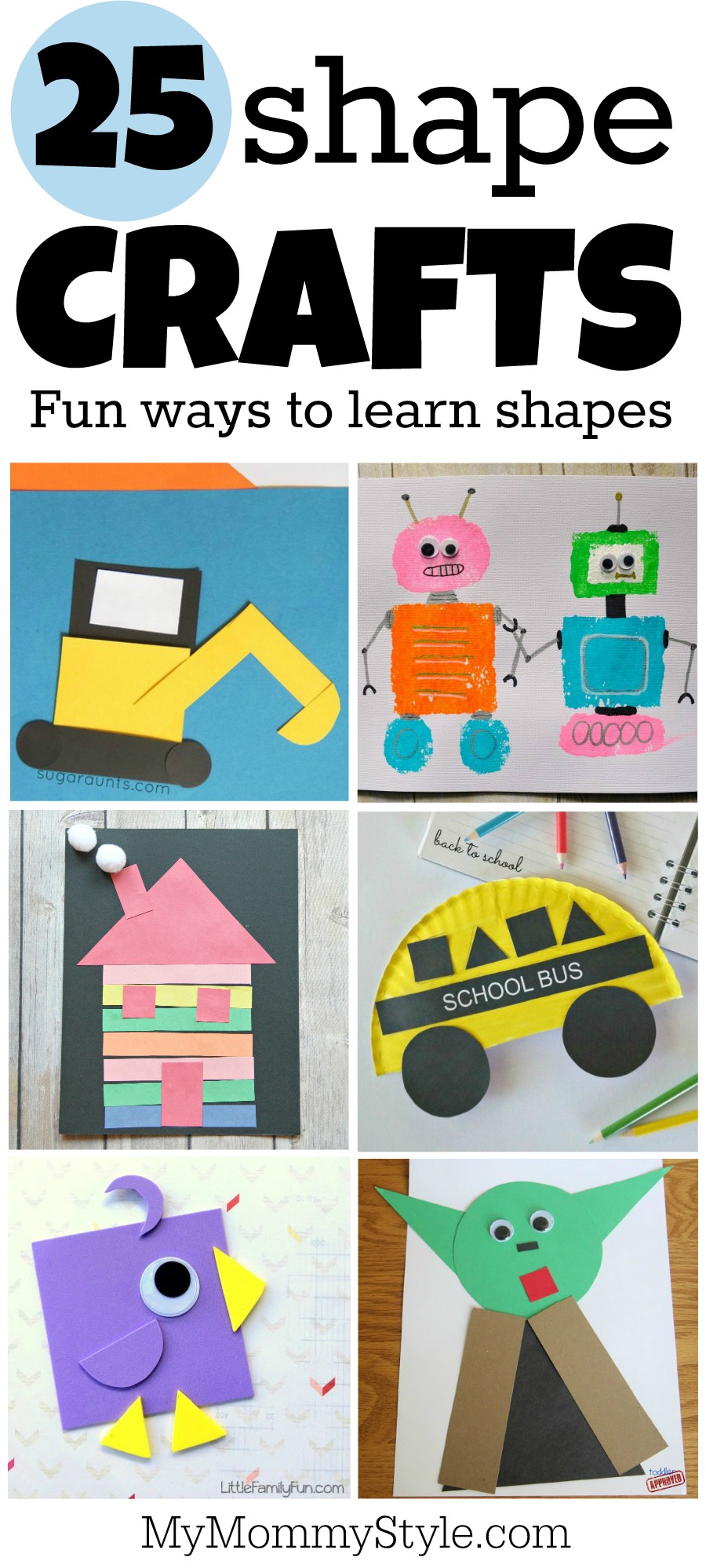 25 Shape Crafts My Mommy Style 25 Shape Crafts My Mommy Style